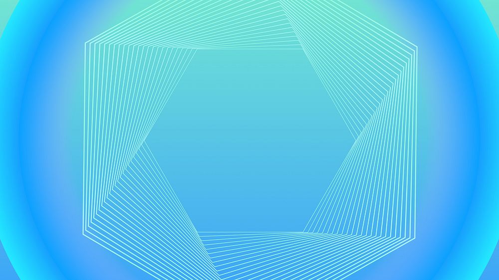 Geometric abstract blue gradient desktop | Free Photo Illustration ...