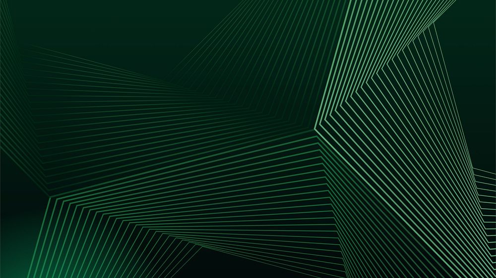 Abstract green geometric line pattern | Free Photo Illustration - rawpixel