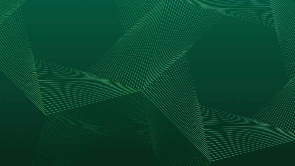 Abstract geometric green lines gradient | Free Photo Illustration ...