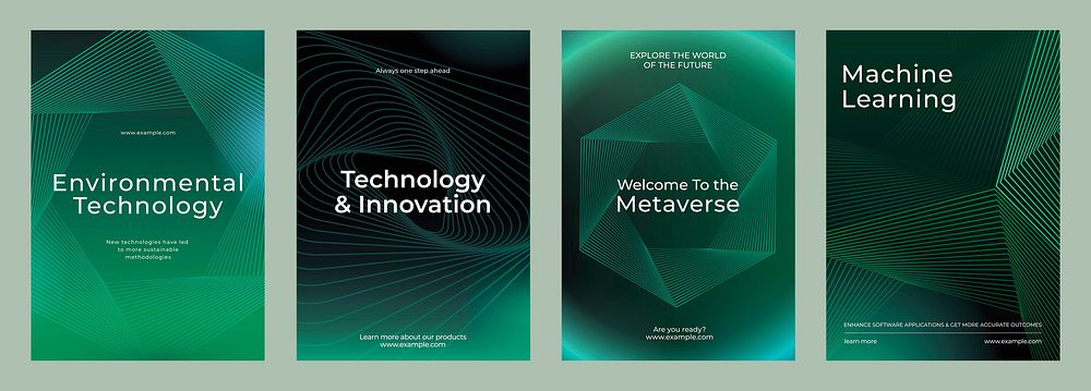 Green technology posters. Themes: environmental | Free Vector - rawpixel