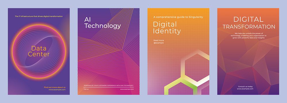 Digital transformation posters. Themes: Data | Free Vector - rawpixel