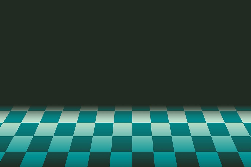 Retro checkered teal floor background | Free Photo Illustration - rawpixel