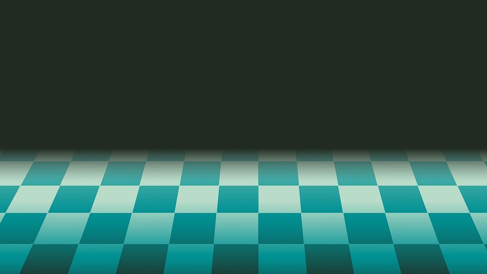 Retro teal checkered floor pattern | Free Photo Illustration - rawpixel
