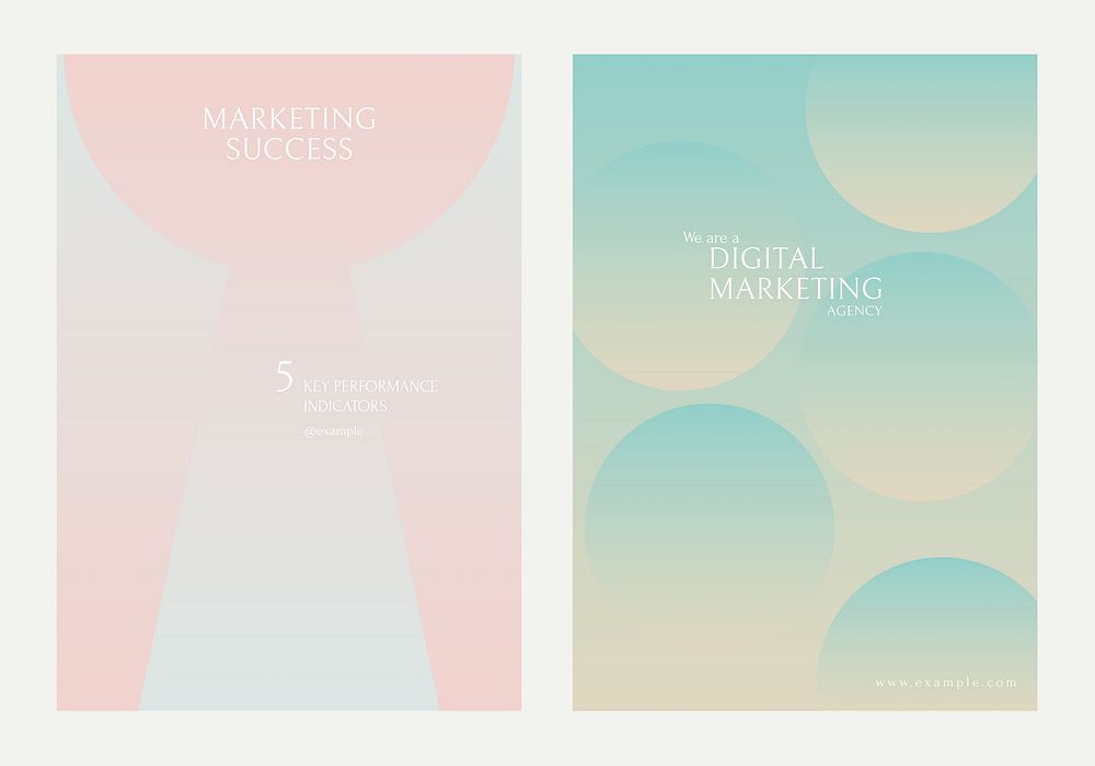 Minimalist marketing posters pastel colors | Premium Vector - rawpixel
