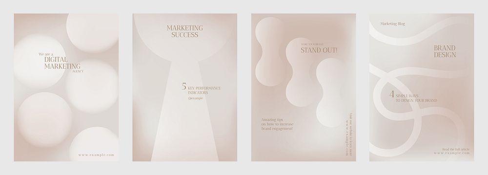Minimalist marketing templates abstract shapes. | Free Vector - rawpixel