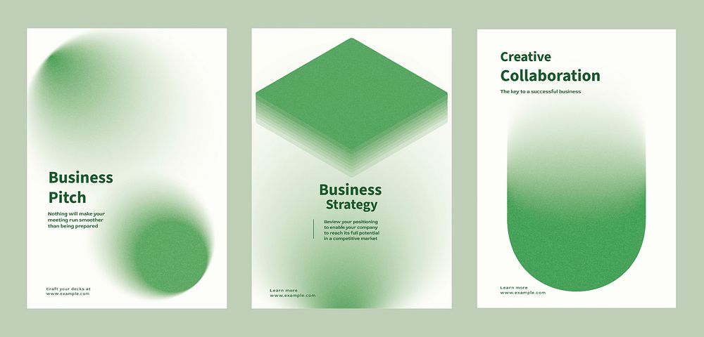 Abstract green shape gradient poster | Free Vector - rawpixel