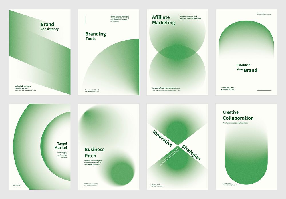 Abstract green shape gradient poster | Free Vector - rawpixel