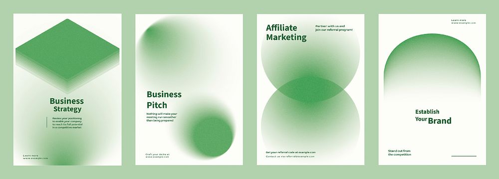 Abstract green shape gradient poster | Free Vector - rawpixel