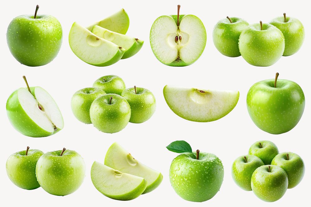 green apple fruit design element | Free Photo - rawpixel