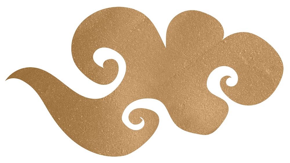 Golden cloud design swirling patterns. | Premium Photo Illustration ...