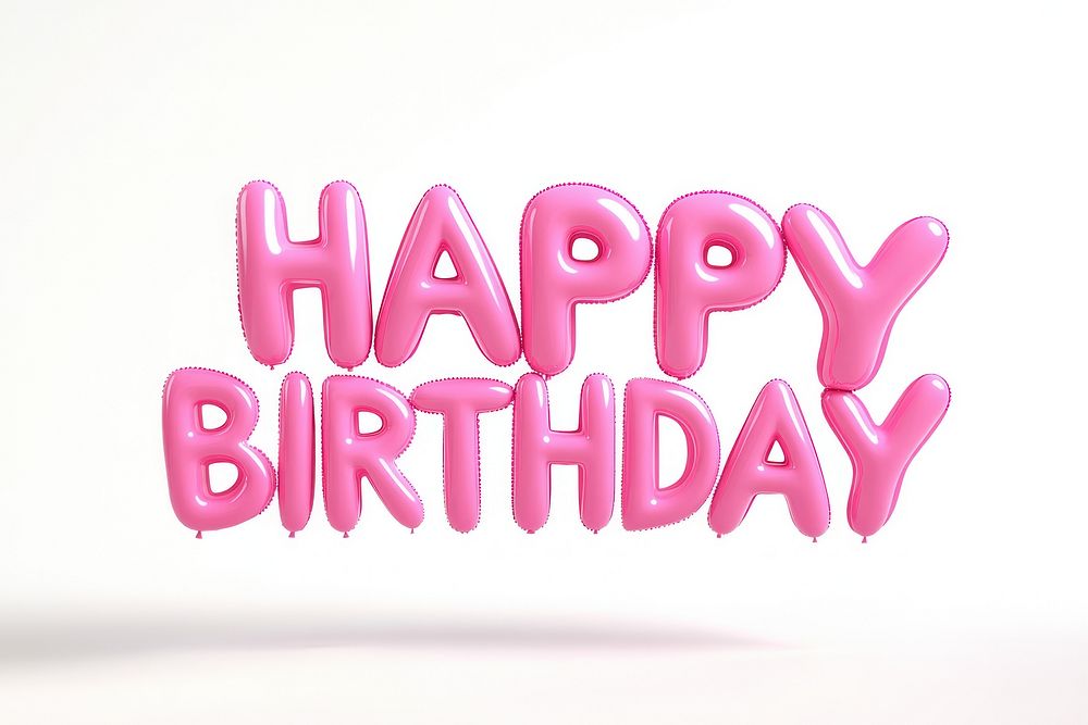 Pink balloon Letters birthday balloons | Free Photo Illustration - rawpixel