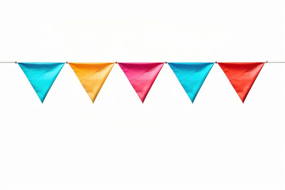 Realistic triangle festival hanging flag. | Free Photo - rawpixel