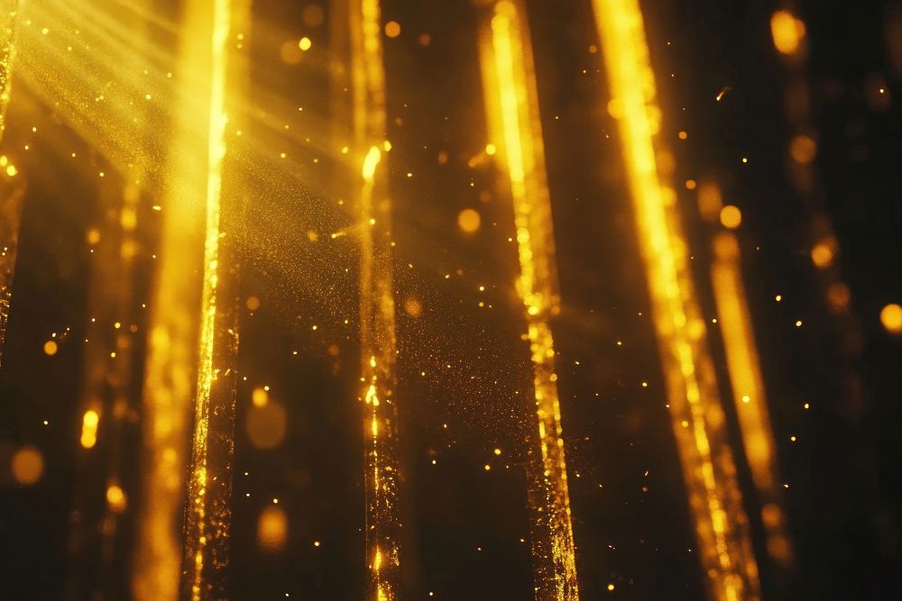 Gold light beams background effect | Free Photo Illustration - rawpixel