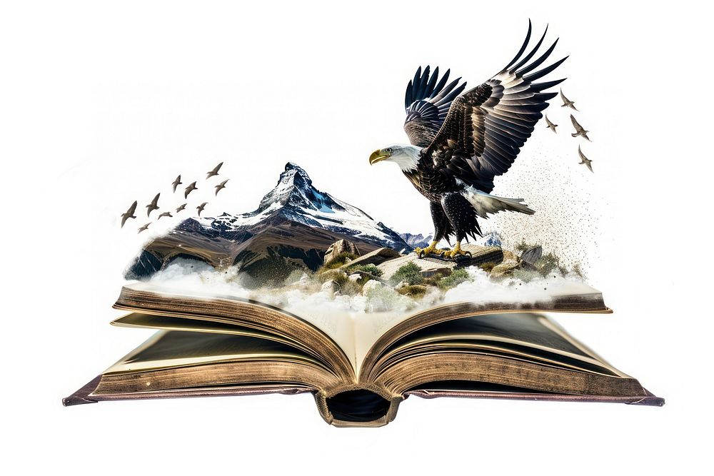 Eagle eagle book mountain. | Free Photo - rawpixel