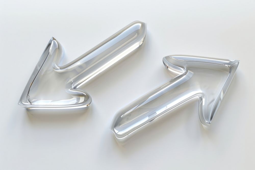 Arrow bubble glass material transparent | Free Photo Illustration ...