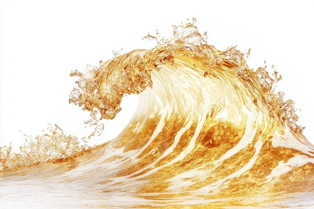 golden ocean wave water art | Free Photo - rawpixel