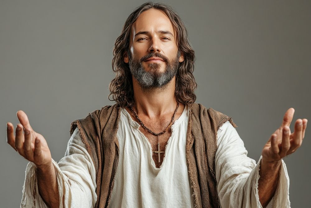 portrait Jesus Christ open arms | Free Photo - rawpixel