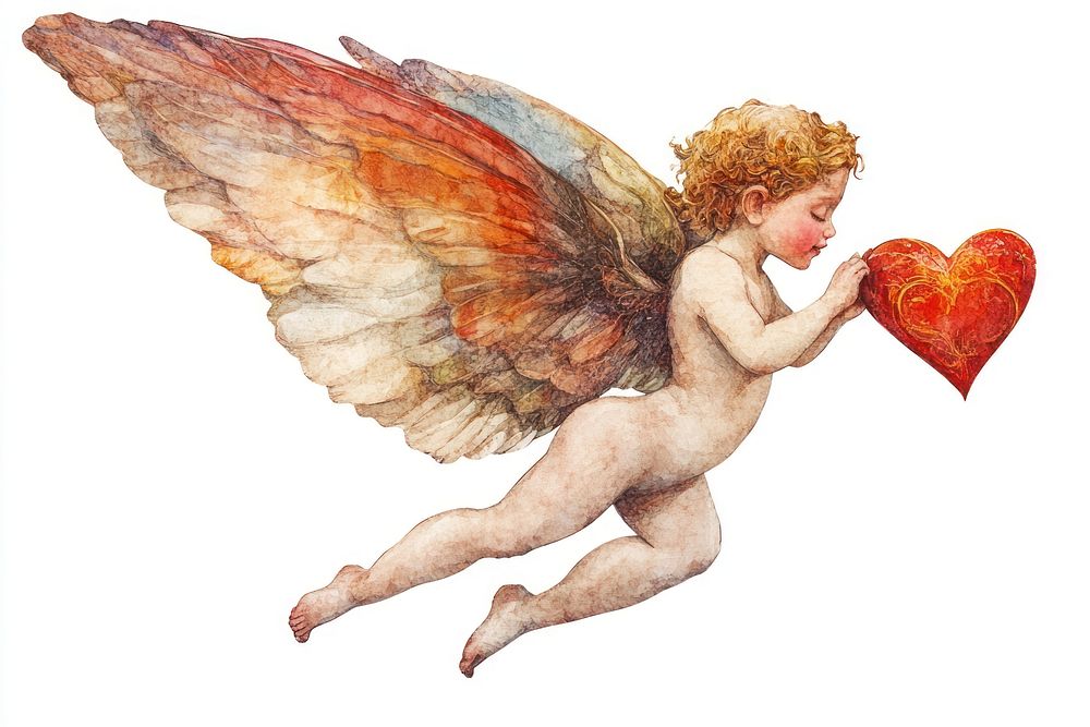 Cupid illustration heart mythical delicate. | Free Photo Illustration ...
