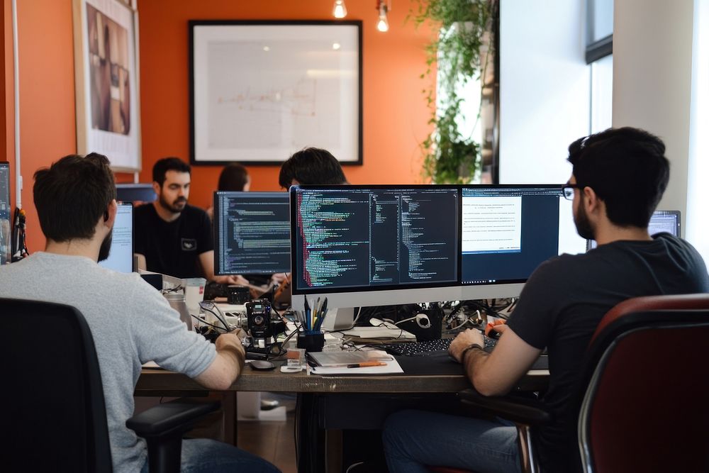 Team software developers coding technology | Free Photo - rawpixel