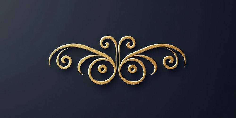 Gold decorative scroll elegant golden | Free Photo Illustration - rawpixel
