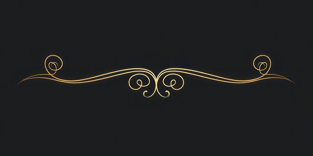 Gold scroll divider graphics vintage | Free Photo Illustration - rawpixel
