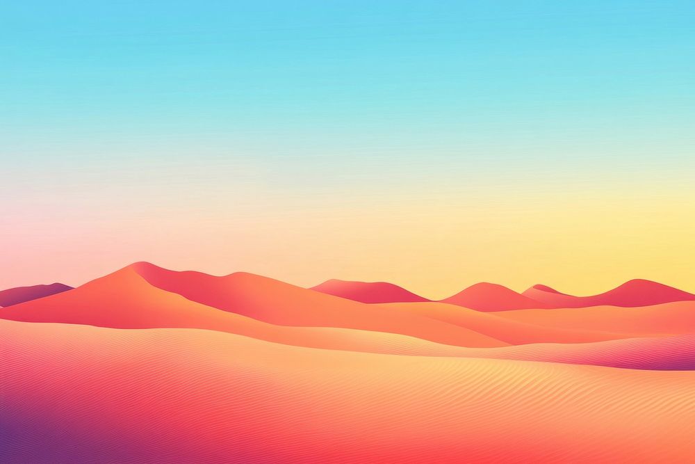 Vibrant desert gradient background colorful | Free Photo Illustration ...