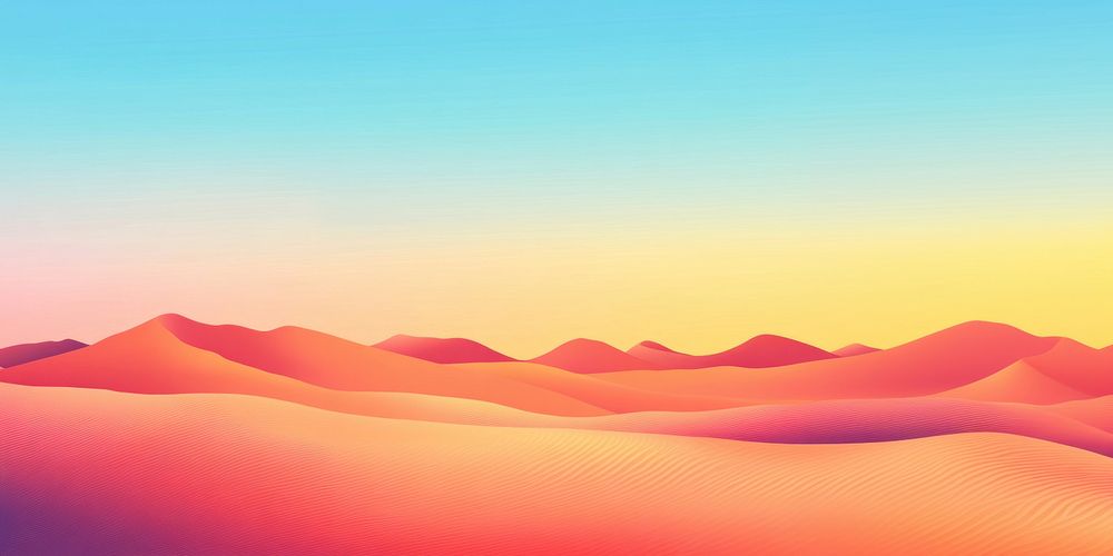 Vibrant desert gradient background colorful | Free Photo Illustration ...