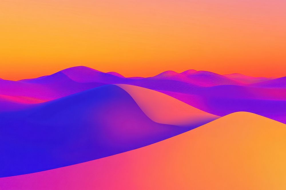 Vibrant desert gradient background colorful | Free Photo Illustration ...