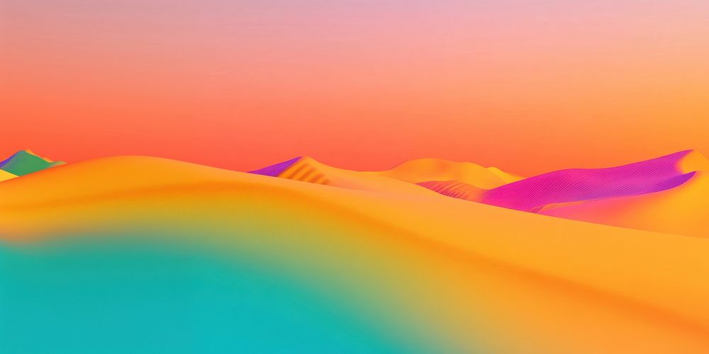 Vibrant desert gradient background colorful | Free Photo Illustration ...