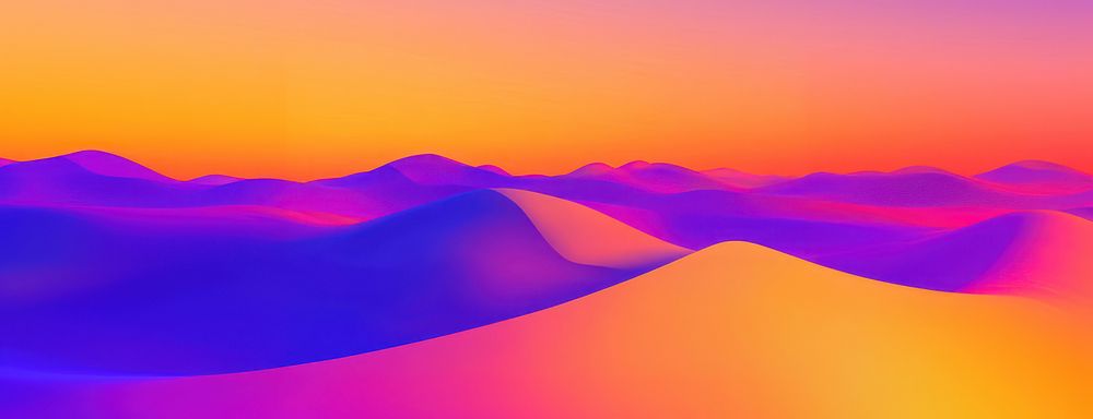 Vibrant desert gradient background landscape | Free Photo Illustration ...