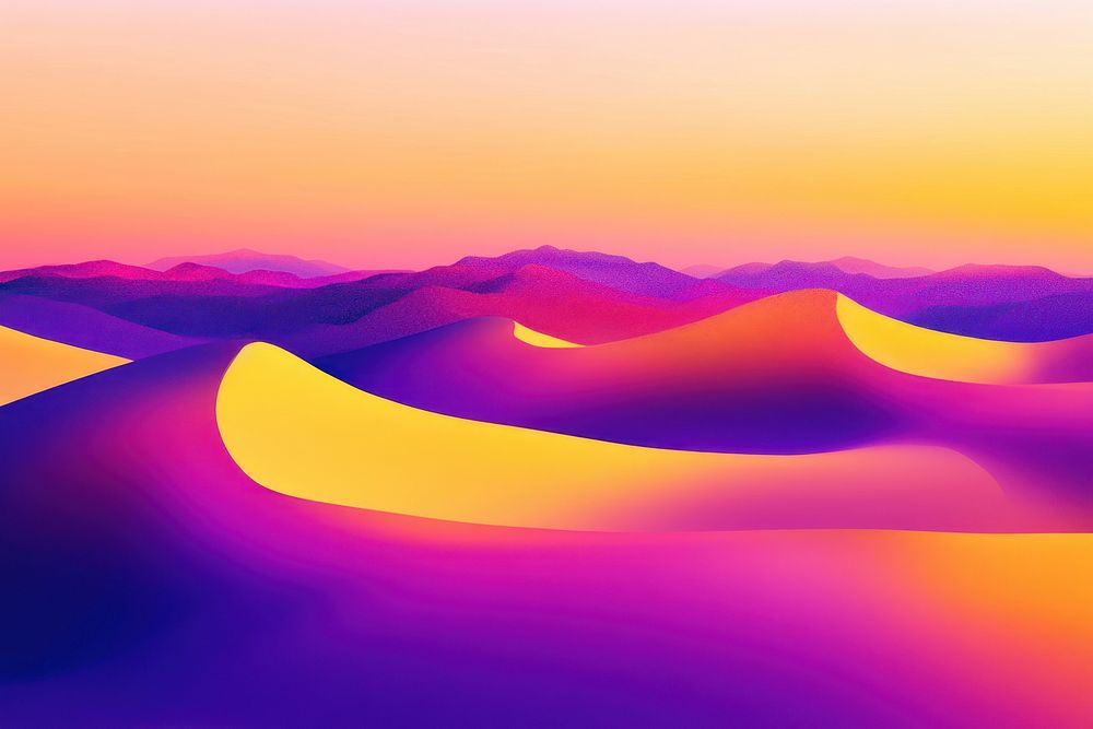 Vibrant desert gradient background colorful | Free Photo Illustration ...