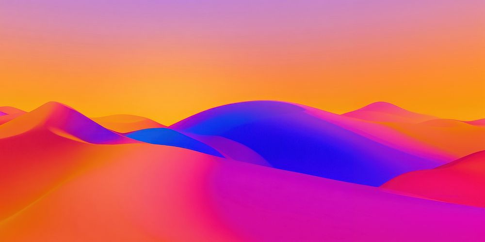 Vibrant desert gradient background colorful | Free Photo Illustration ...
