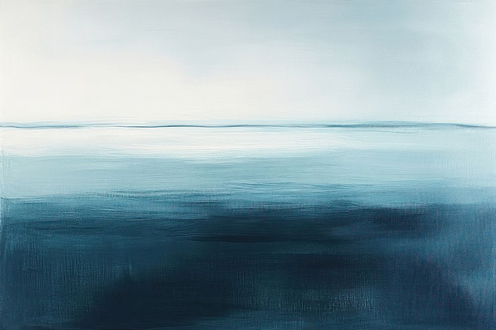 Abstract minimalist painting calm sea | Free Photo Illustration - rawpixel
