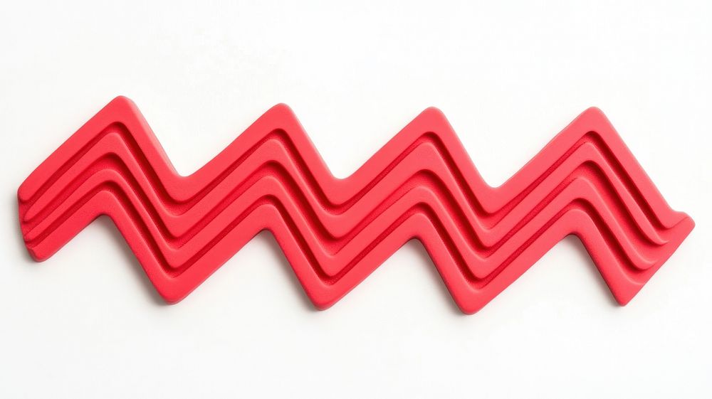 Red Zigzag line graphic element | Free Photo Illustration - rawpixel