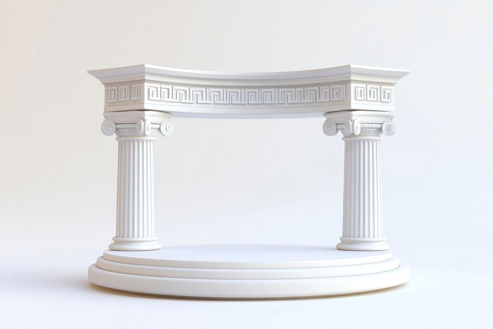 Greek arch 3d podium architecture | Free Photo Illustration - rawpixel