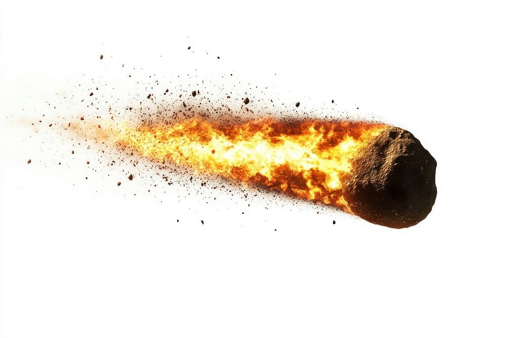 High-speed asteroid falling fire meteor | Free Photo Illustration ...