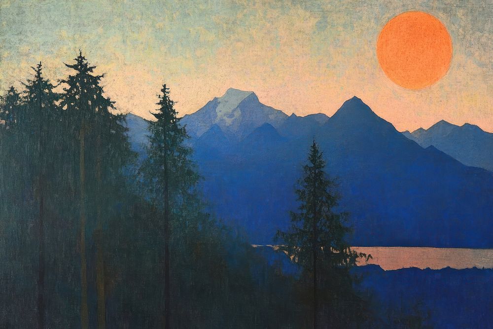 Mountain sun rise landscape nature | Free Photo Illustration - rawpixel