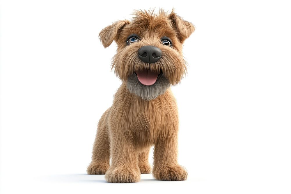 Illustration terrier smiling cartoon. | Free Photo Illustration - rawpixel