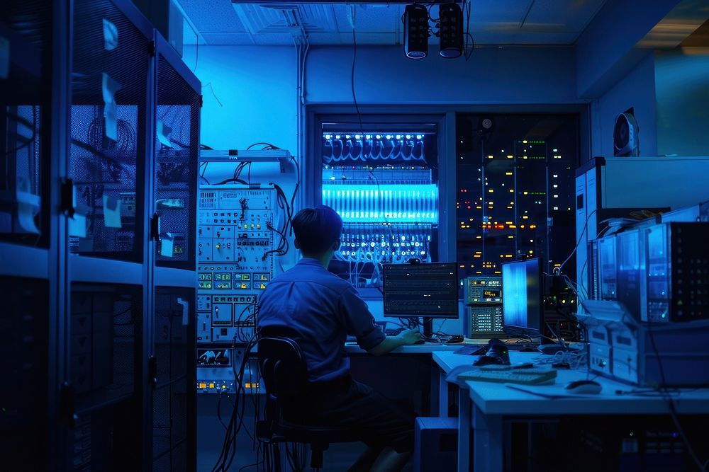 IT professional working computer computers | Free Photo - rawpixel