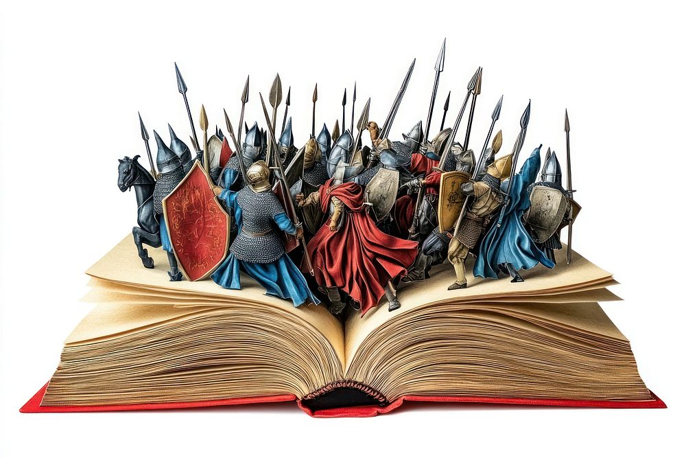 Knights battle book knights swords. | Free Photo - rawpixel