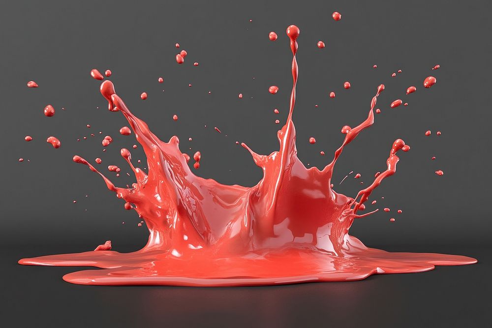 Red paint splashes vibrant liquid | Free Photo - rawpixel