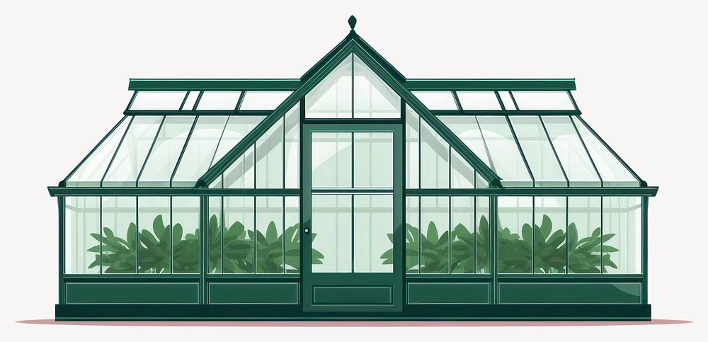 Greenhouse illustration garden architectural vector | Free Vector ...