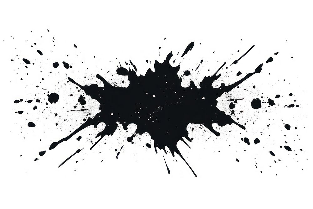 Simple real ink splatter black | Free Photo Illustration - rawpixel