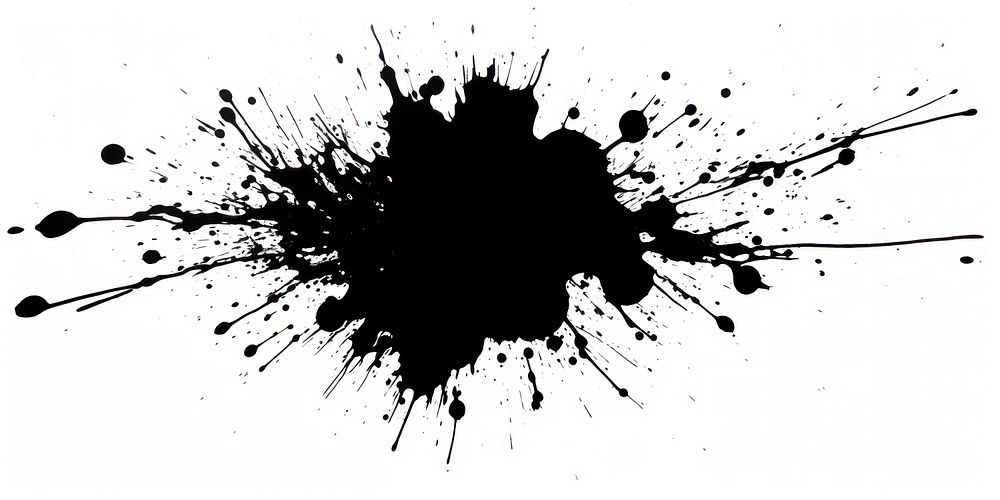Simple real ink splatter black | Free Photo Illustration - rawpixel