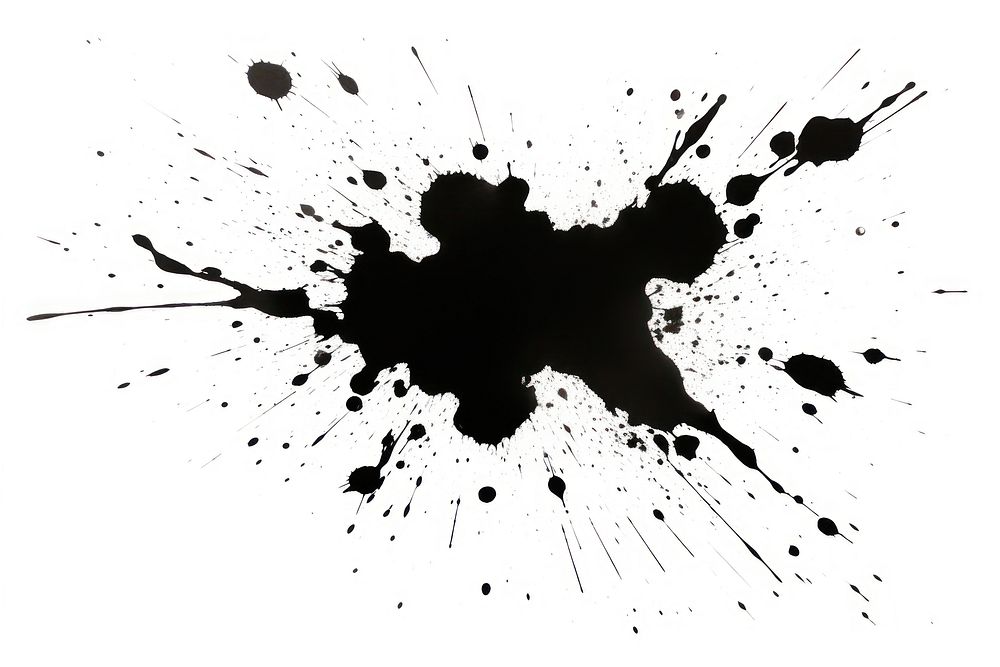 Simple real ink splatter black | Free Photo Illustration - rawpixel