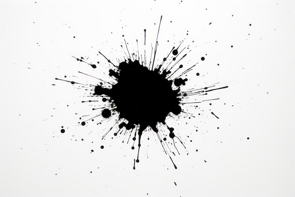 Simple real ink splatter black | Free Photo Illustration - rawpixel