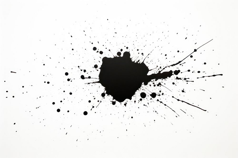 Simple real ink splatter black | Free Photo Illustration - rawpixel