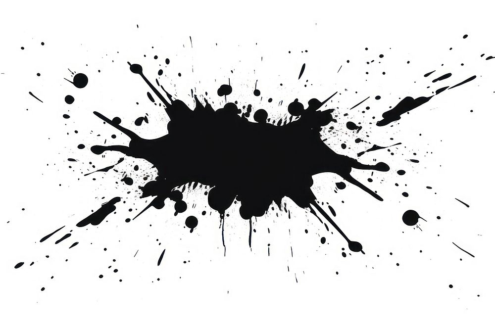 Simple real ink splatter stencil | Free Photo Illustration - rawpixel