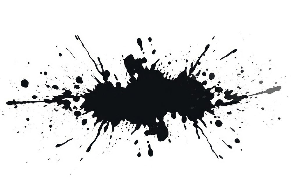 Simple real ink splatter stencil | Free Photo Illustration - rawpixel