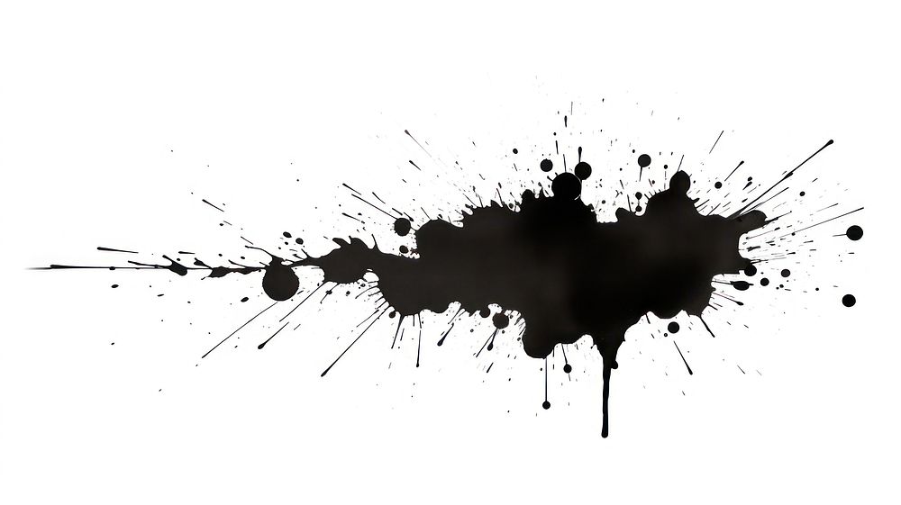Simple real ink splatter black | Free Photo Illustration - rawpixel